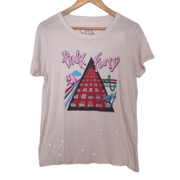 Chaser | Tops | Chaser Pink Floyd Paint Splatter Graphic Band T Shirt ...